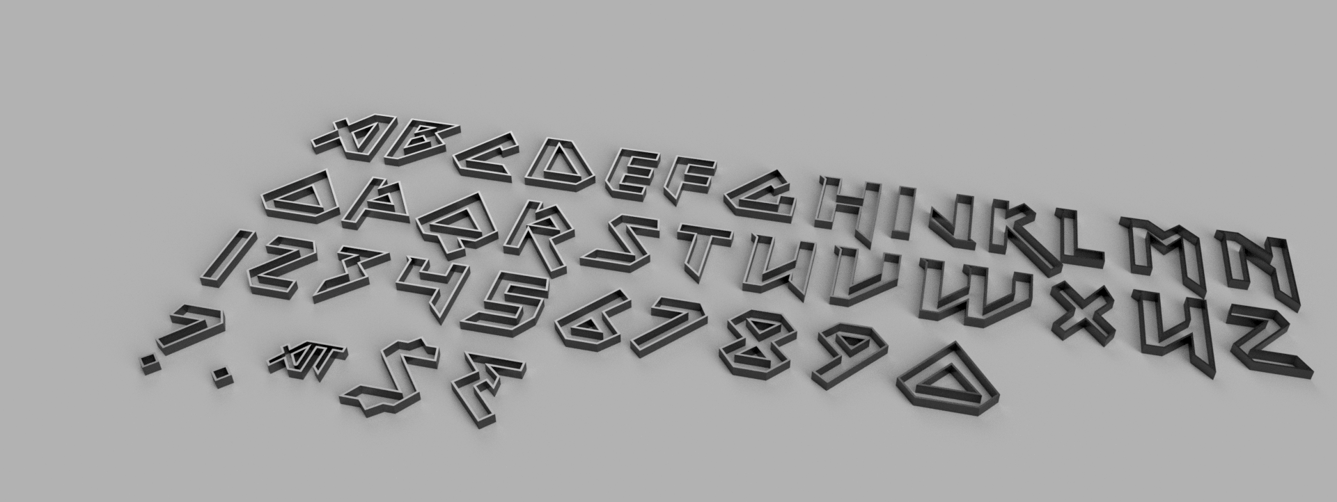 Iron Maiden Font by Sérgio Leonardo Baumgarten | Download free STL ...