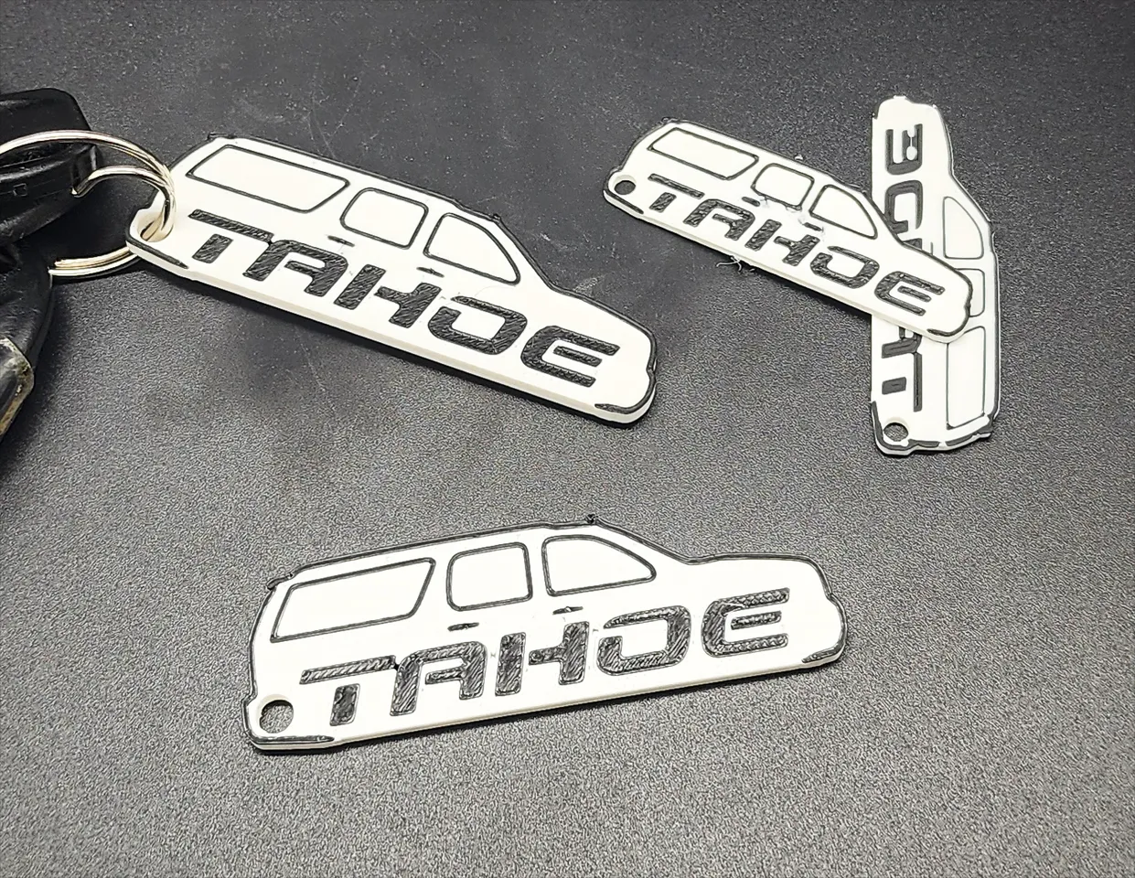 Double Sided Chevy Tahoe Keychain MMU AMS by Triple G Workshop Download free STL model Printables