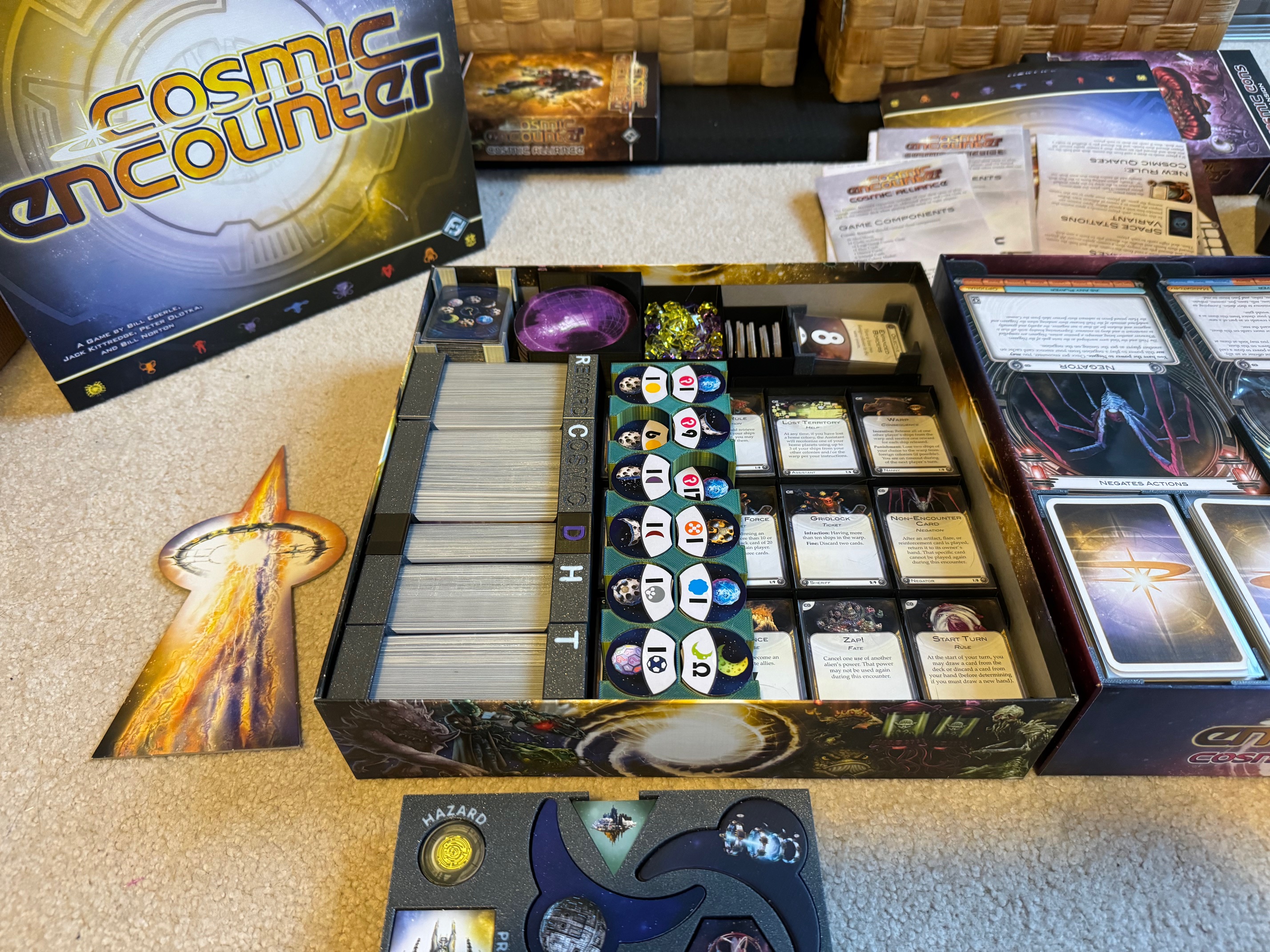 FFG Cosmic Encounter Insert (all expansions up to Odyssey, cards and ...