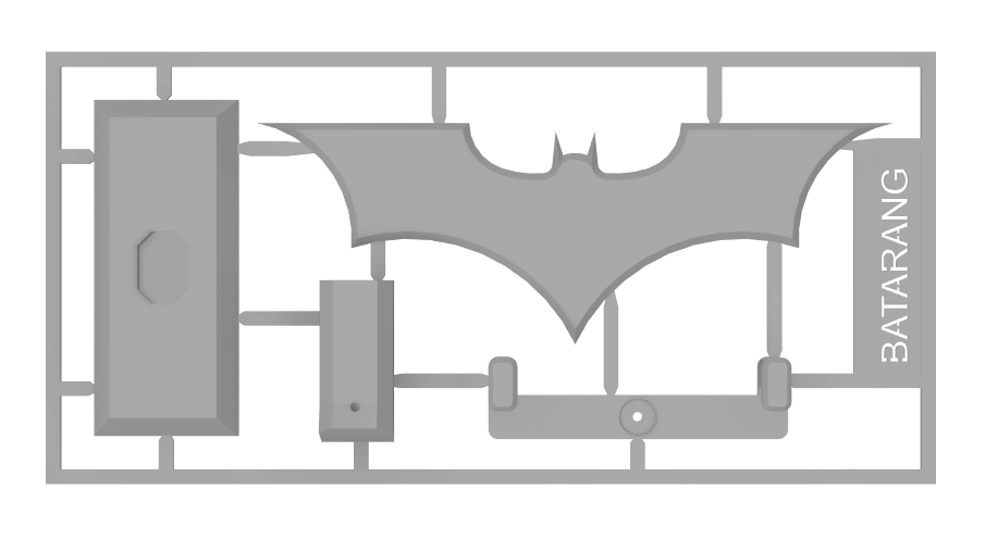 Batarang Card Kit por 3Dilo | Descargar modelo STL gratuito ...