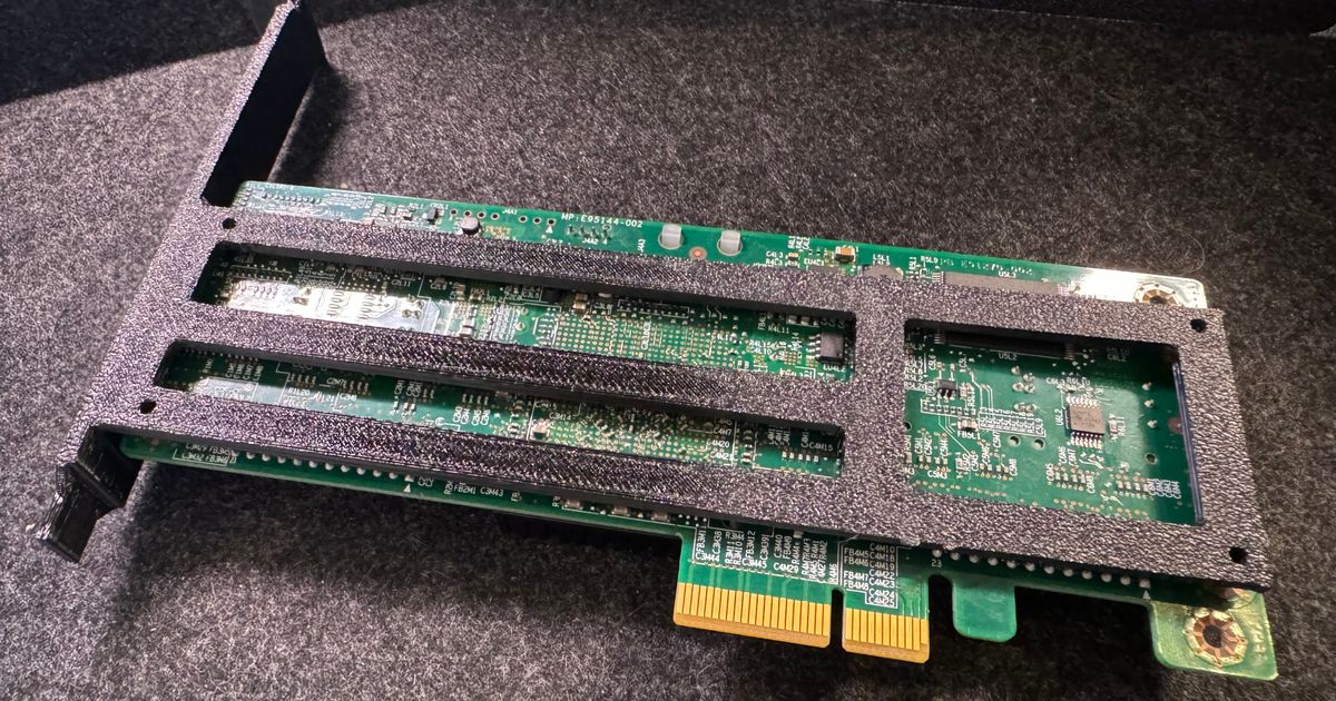 Intel SAS expander reverse PCI bracket por cmer | Descargar modelo STL ...