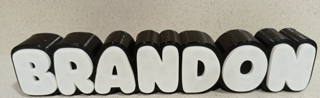Letrero de BRANDON da VILMA PRINTS | Scarica il modello STL gratuito ...