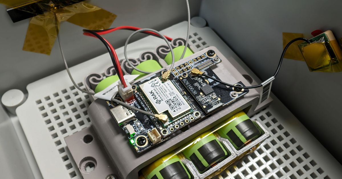 Meshtastic RAK Wisblock 18650 by Jimmy | Download free STL model ...