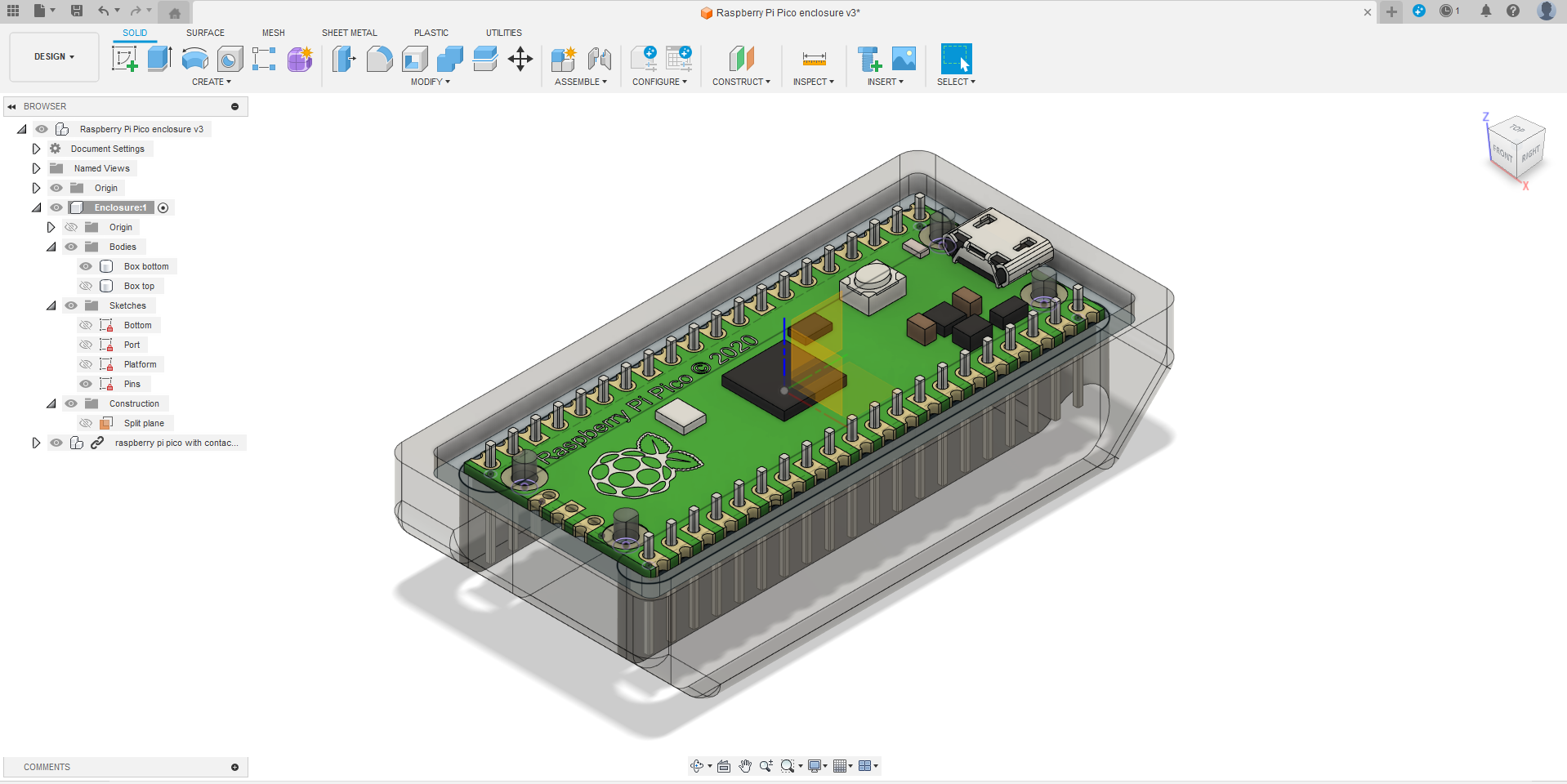 Raspberry Pi Pico Enclosure by Micro Center | Download free STL model ...