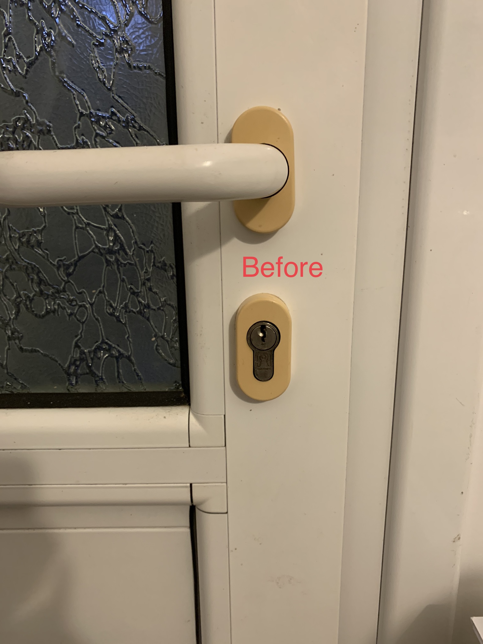Door lock and handle cover for Domus lock by Posix | Download free STL ...