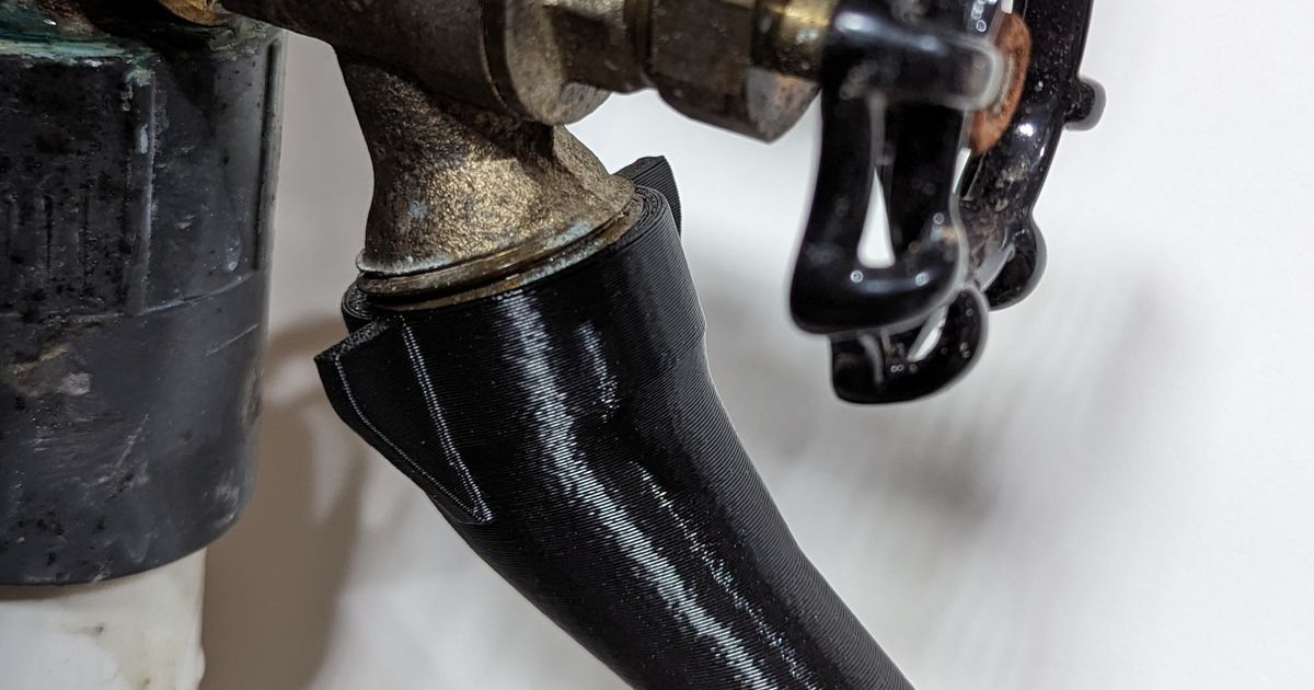 Hose Bib Bottle Filler Spout by MooshSquisher | Download free STL model ...