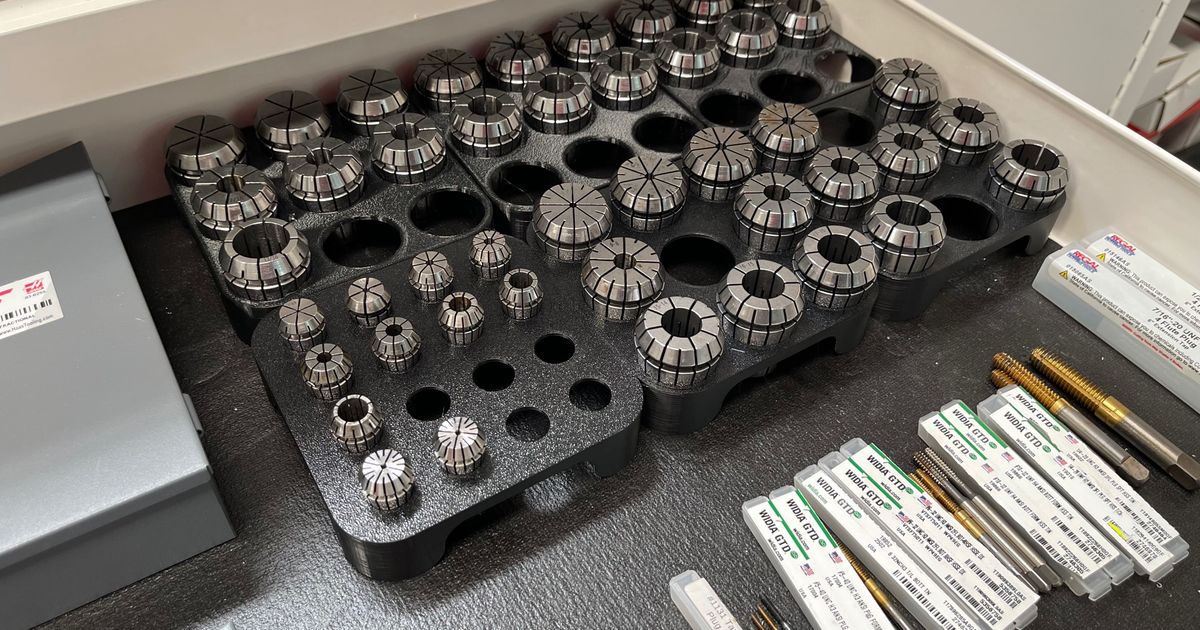 Collet Organizers - ER32 and ER16 por Hall Precision | Descargar modelo ...