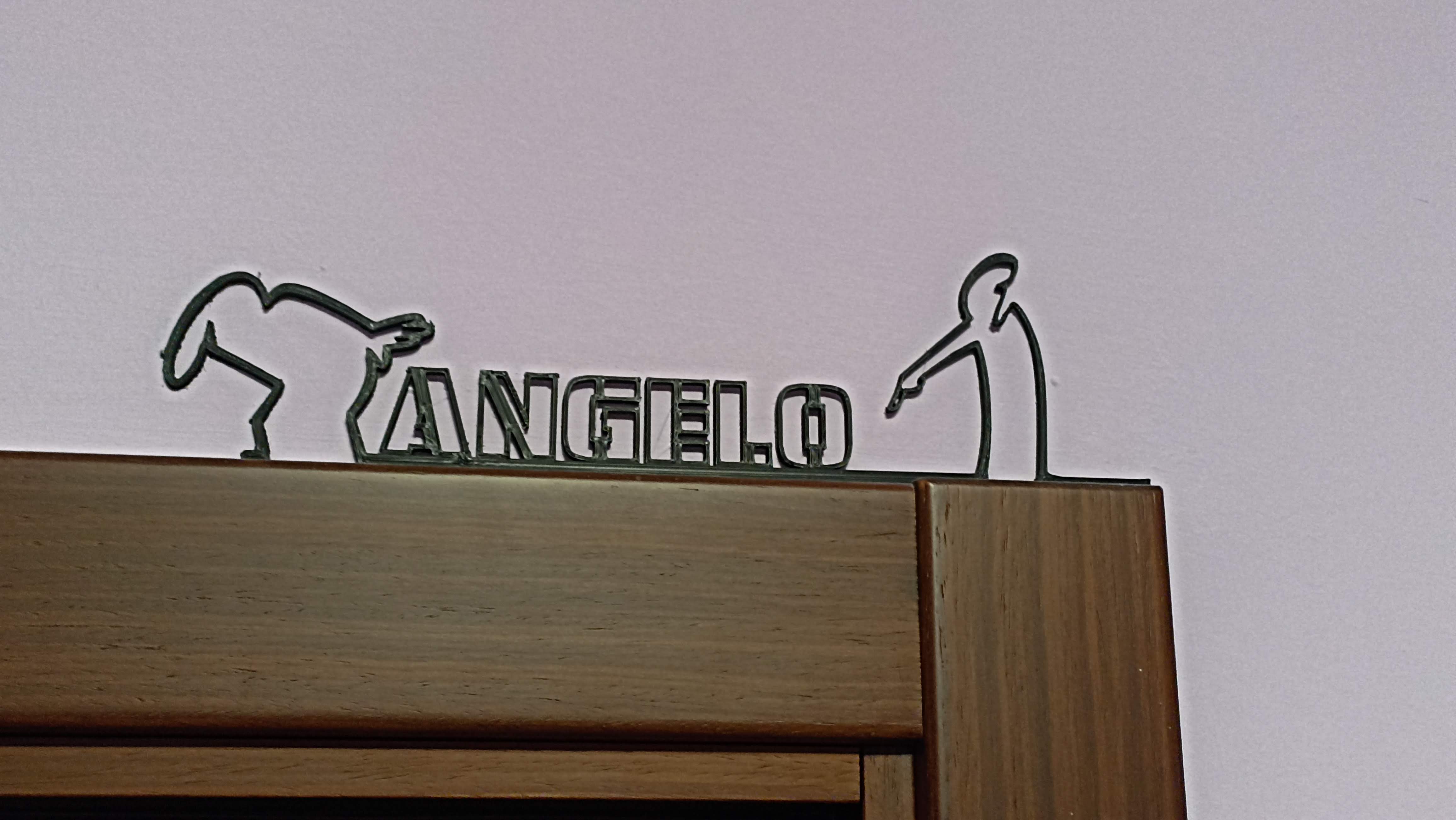 La linea di Cavandoli door decoration 2 by Cnc .model | Download free ...