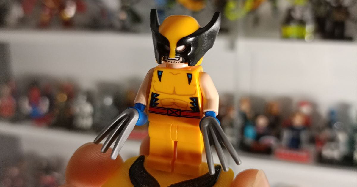 Wolverine LEGO Custom Base Plate Minifigure by Techmase_3D | Download ...