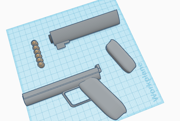Movie prop pistol por Urbs75 | Descargar modelo STL gratuito ...