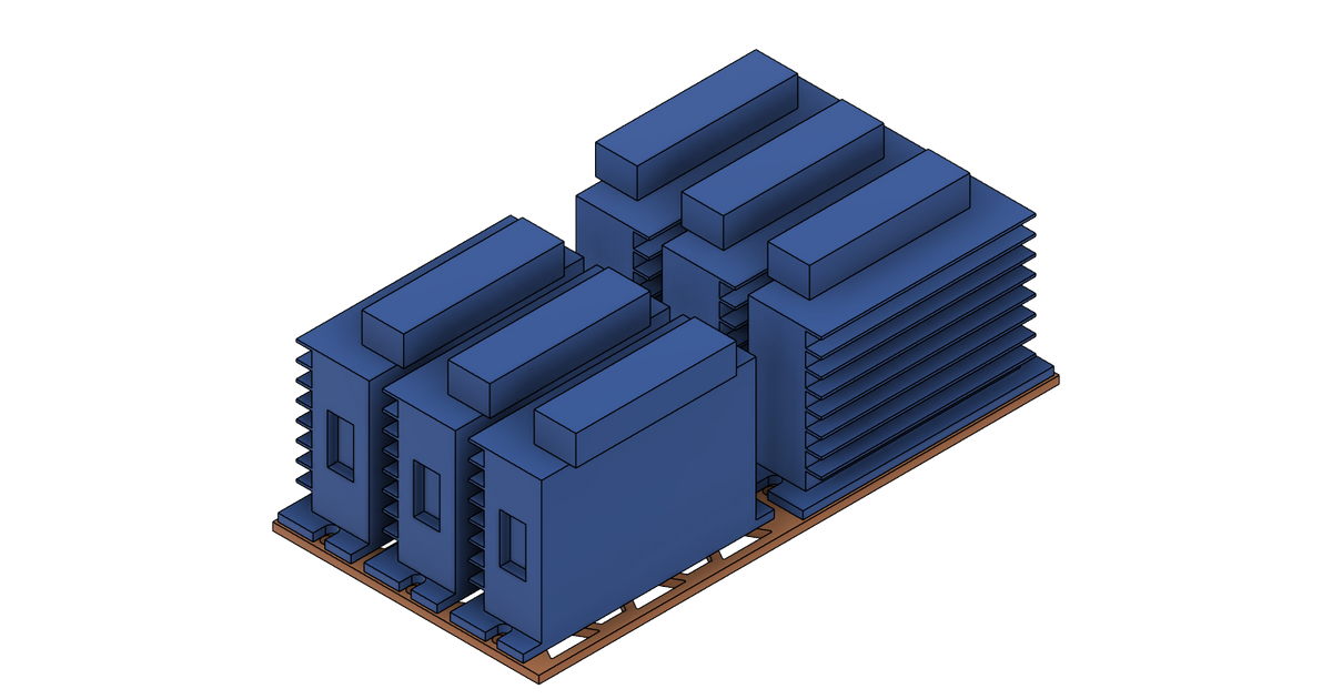 Six Stepper Driver Base by Justin B | Download free STL model ...