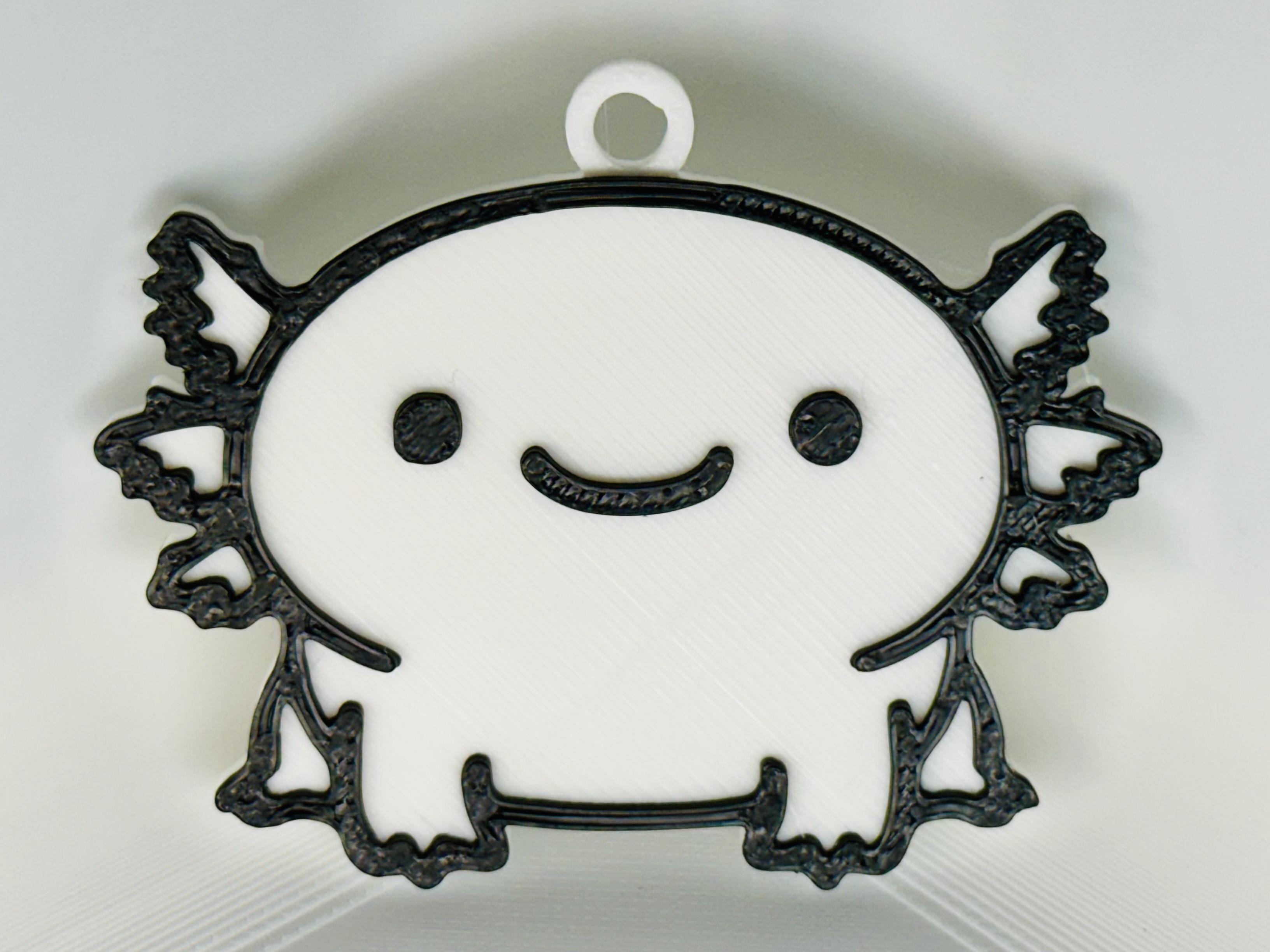 Cute Axolotl Keychain by Nolan3D | Download free STL model | Printables.com
