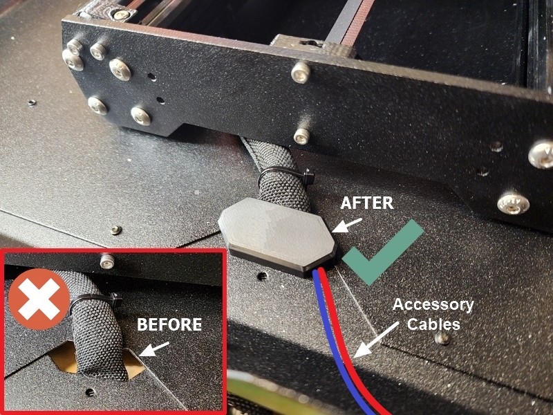 #0145 LCD Cable Exit Cover with Accessory Cable Pass-thru - Original ...