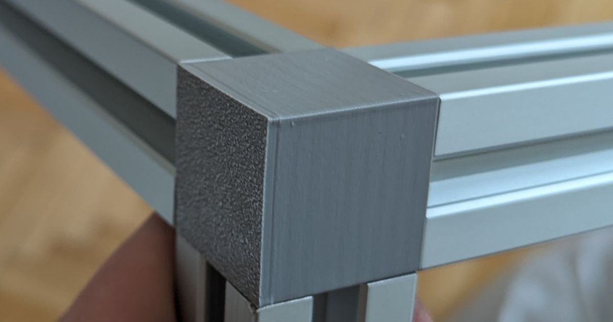 Aluminium Extrusion Corner Cover By Lukas Laznovsky Download Free Stl