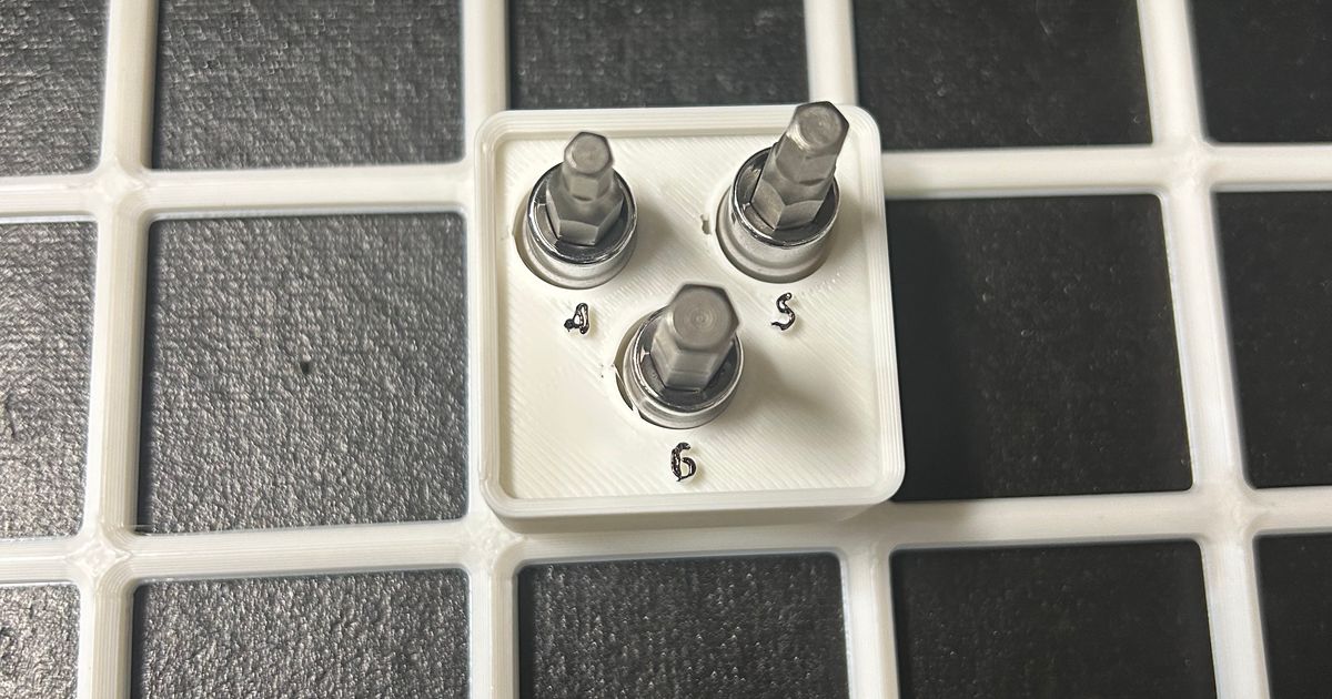 1/4" Metric Hex sockets from Husky by JW | Download free STL model ...