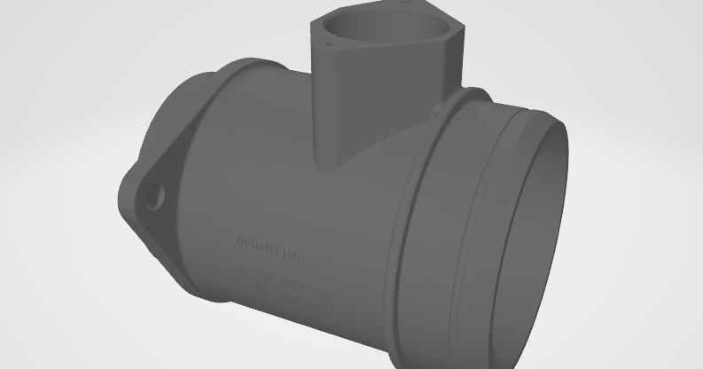 Mass air flow sensor housing MAF 1.9 TDI von blauhornstreifchen ...