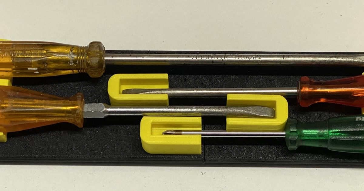 Gridfinity Arrangement for (old) large Screwdrivers (Bin1) by Tritschi ...