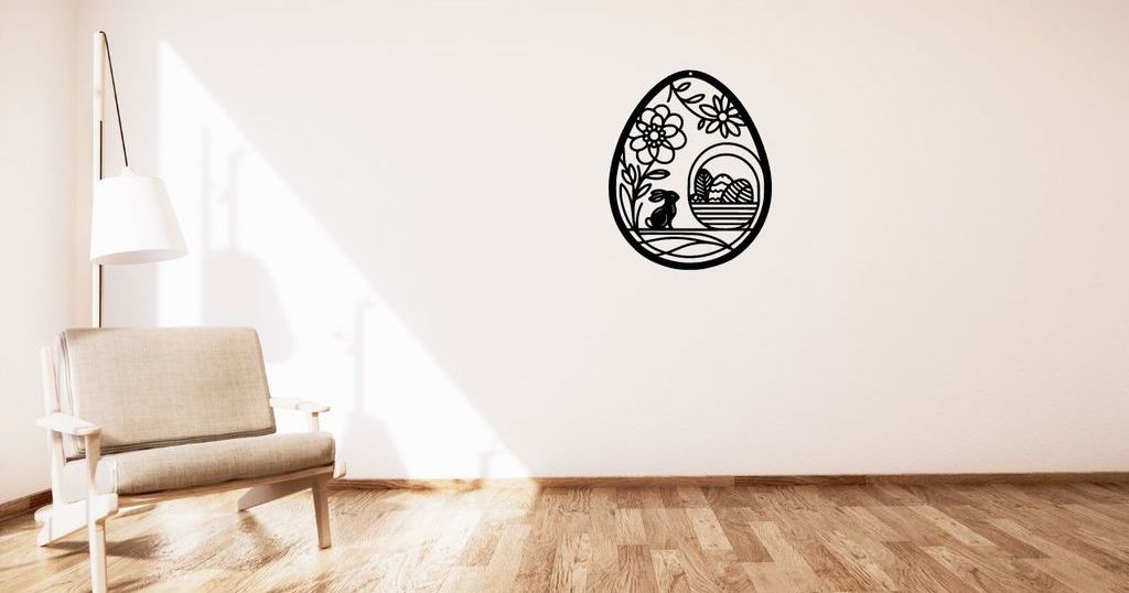 Bunny and flowers Easter window decoration by kutnohormac | Download ...