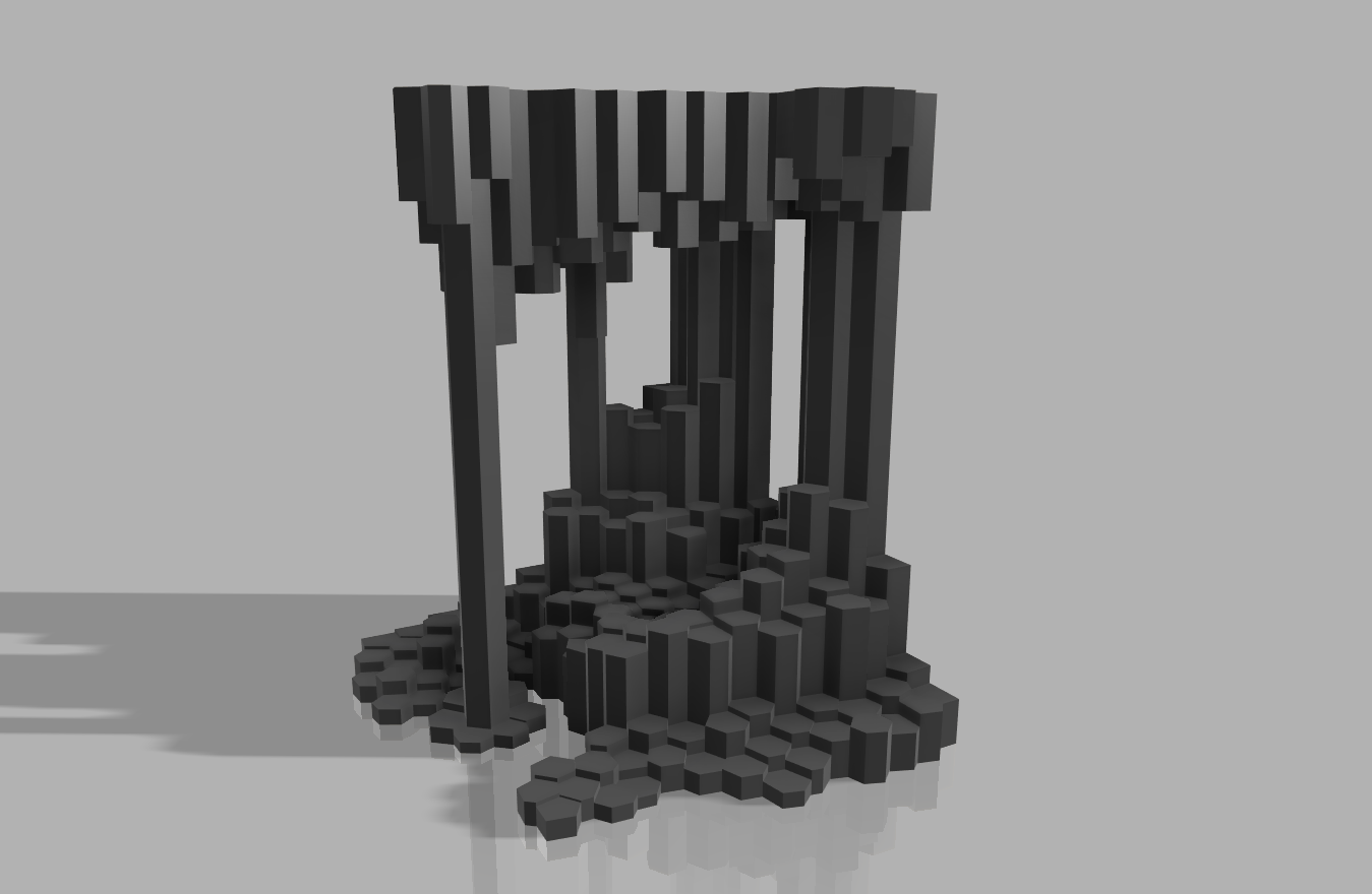 Geometric basalt columns for aquarium/fish tank by Passingcatto ...