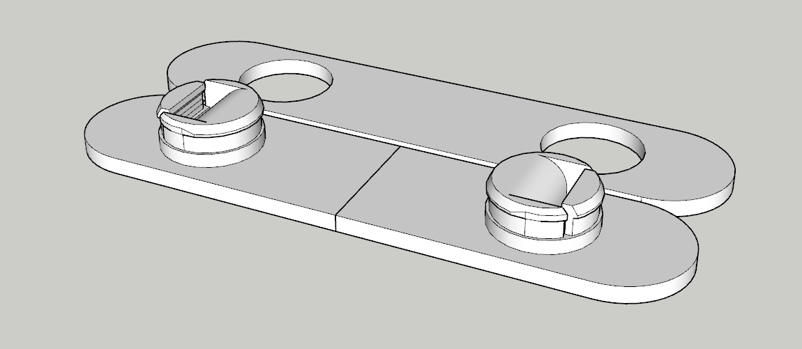 Cable tie through plates by Lavi | Download free STL model | Printables.com
