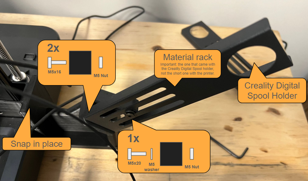 Ender 3 V3 KE Creality Digital Side Spool Mount par Raveniarty ...