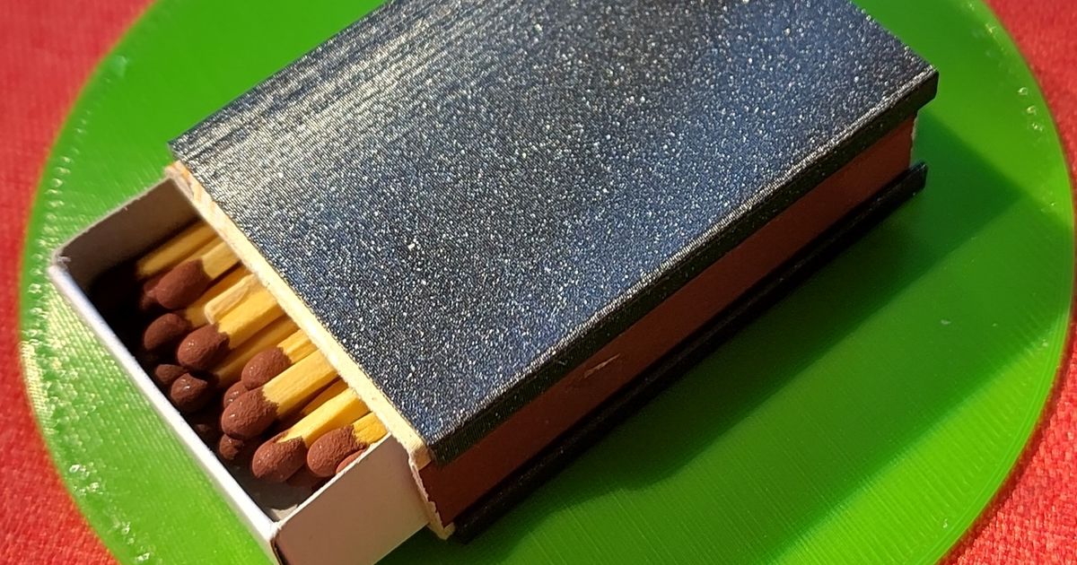 Matchbox Cover by Norbert Klein | Download free STL model | Printables.com