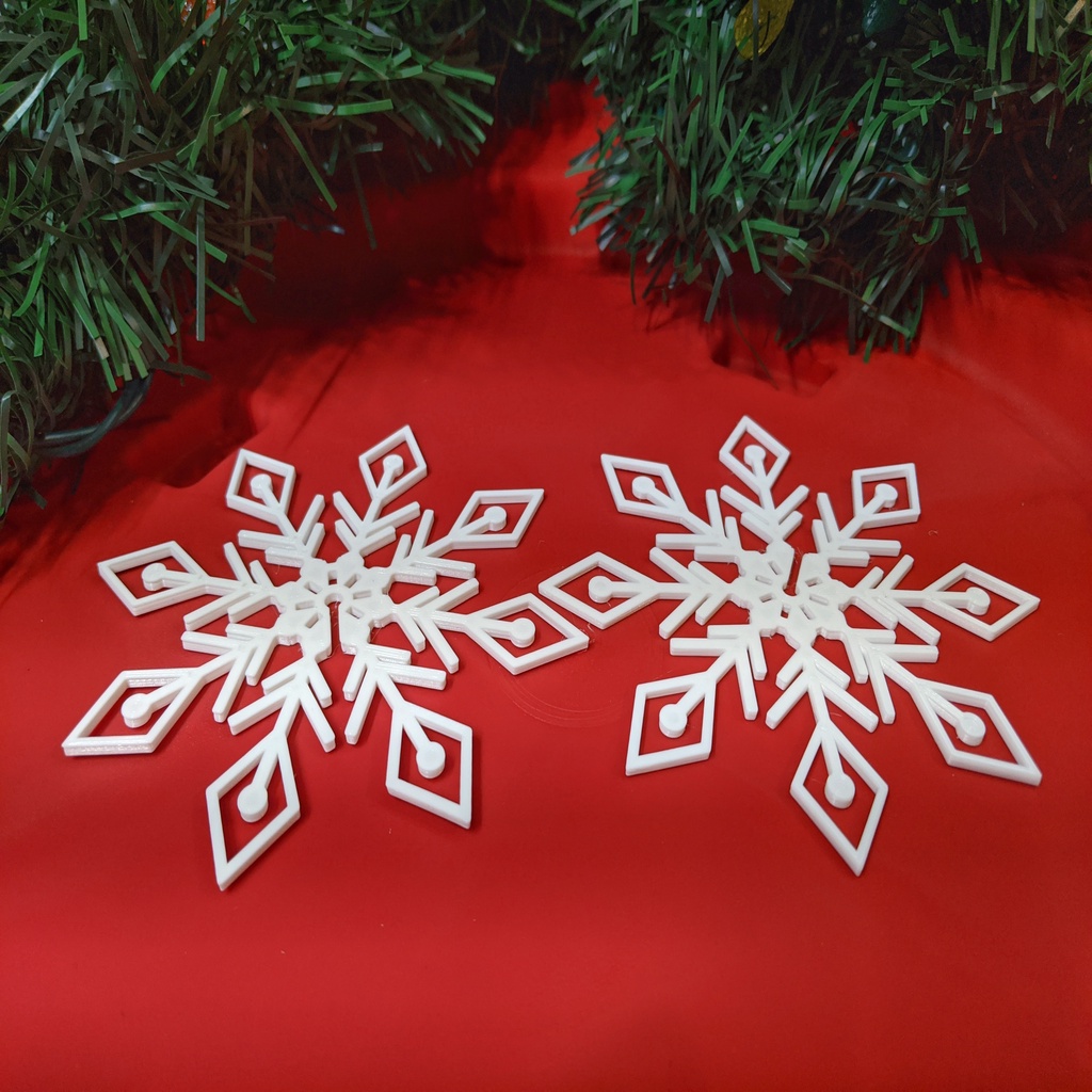Snowflake - Flat Pack Style por JamesThePrinter | Descargar modelo STL ...