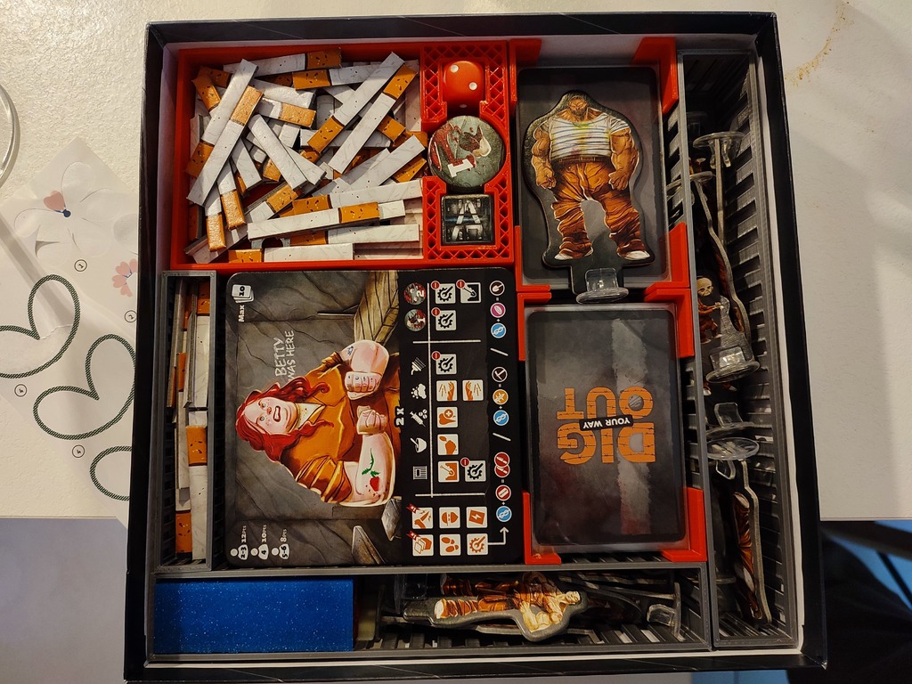 Dig your way out insert organizer vertical and sleeves compatible by ...