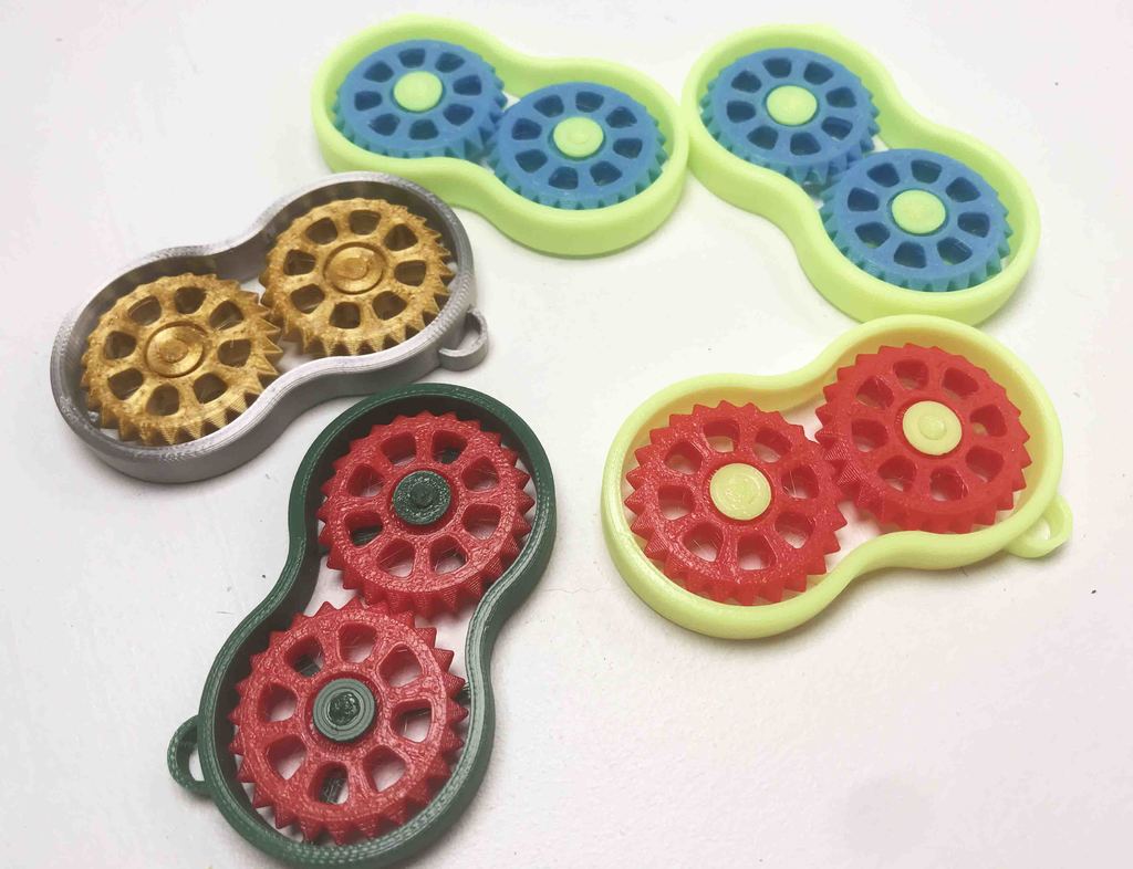remix of toto_28's Fidget "Gear Keychain" by AlwaysTinkering | Download ...