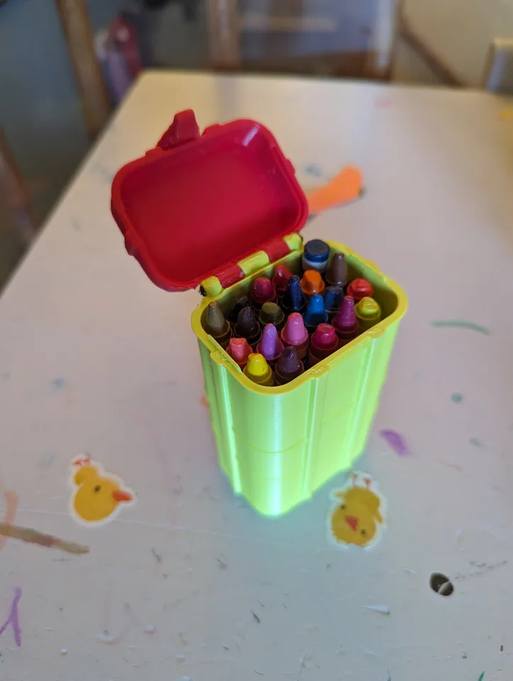 Crayon box holder by dfredell | Download free STL model | Printables.com
