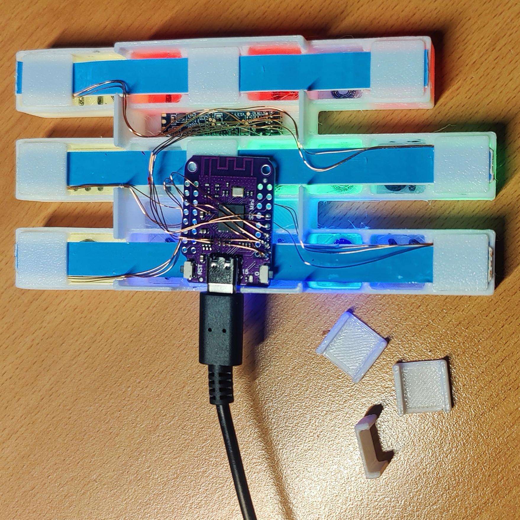 Binary WIFI Clock by David Klatt | Download free STL model | Printables.com