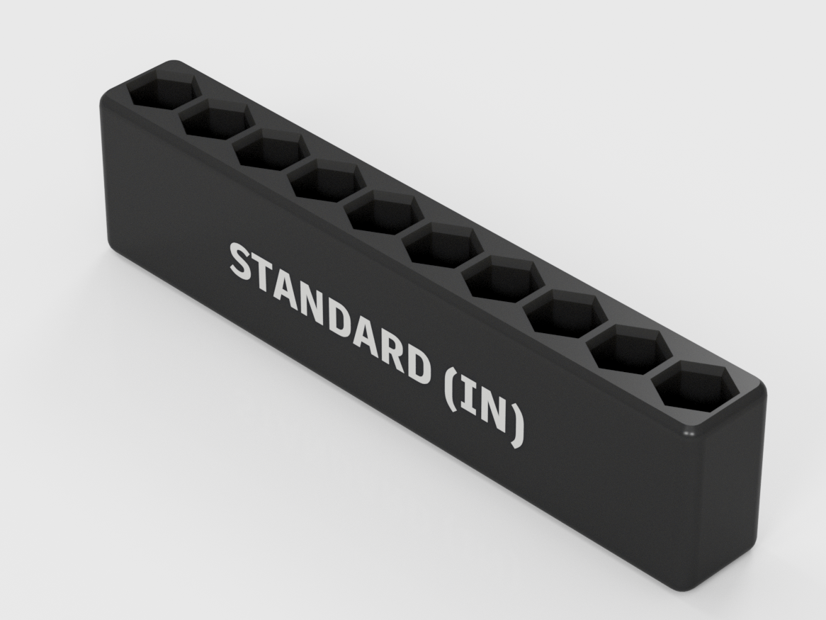 Magnetic Bit Holder for 1/4" Hex Allen Bits - Imperial by The Reverse Engineer | Download free ...