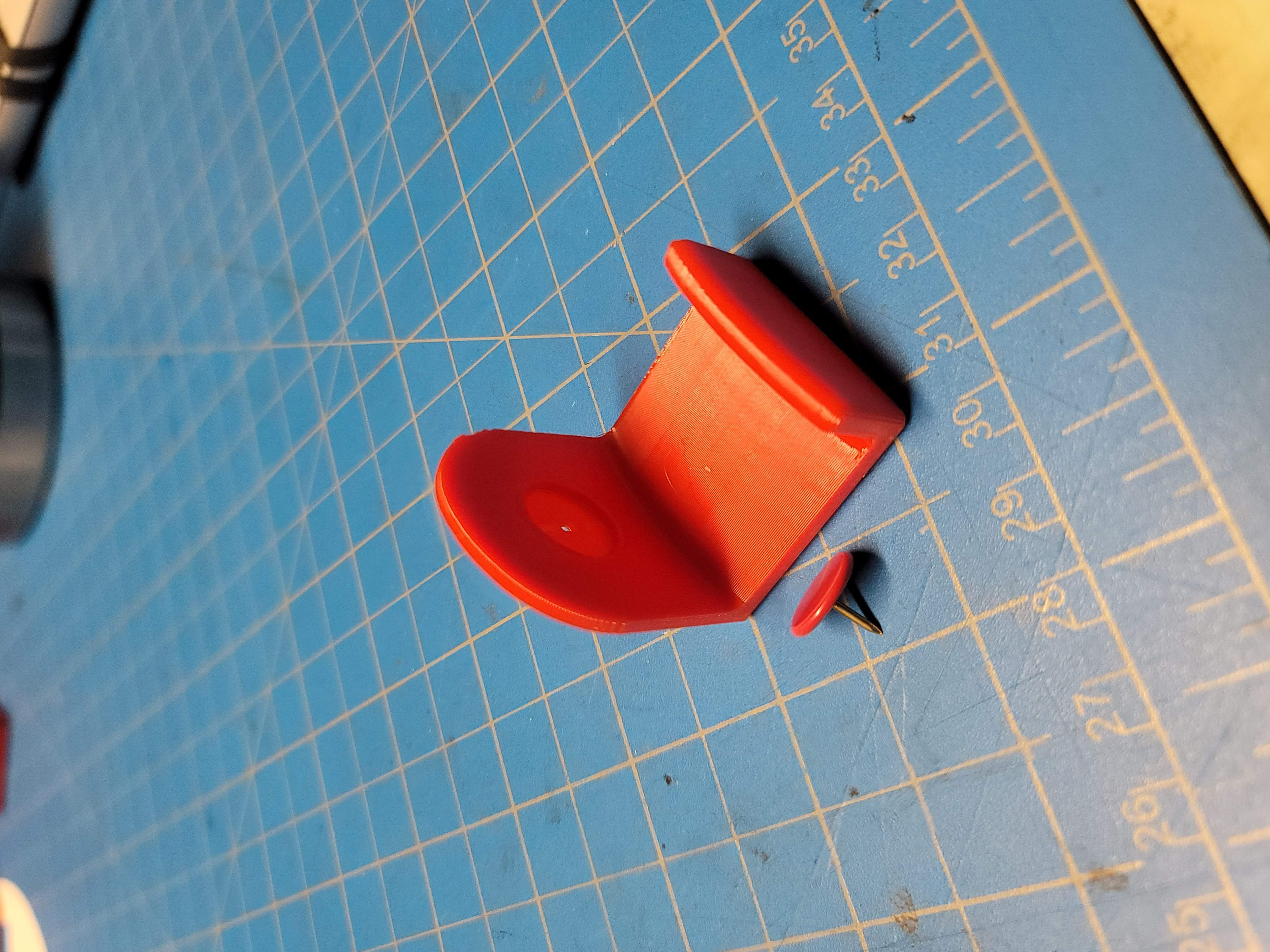 Hanger - Lite duty push-pin mounting by Bloatedtoad | Download free STL ...