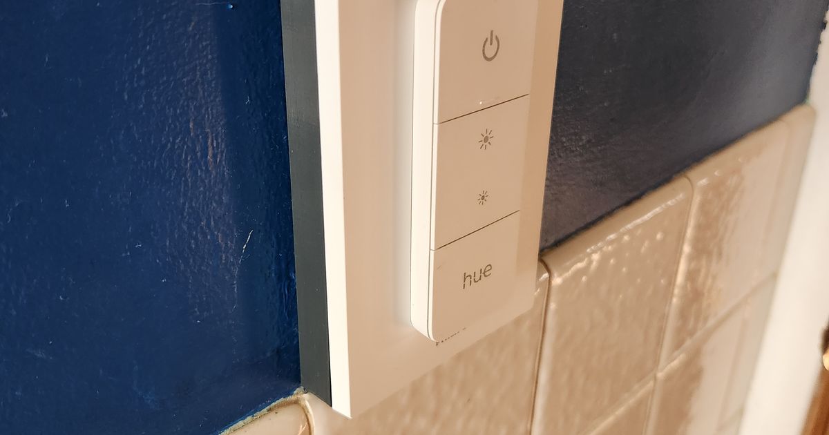 Philips Hue Dimmer Remote Mount Over Light Switch by Schaefermakes ...