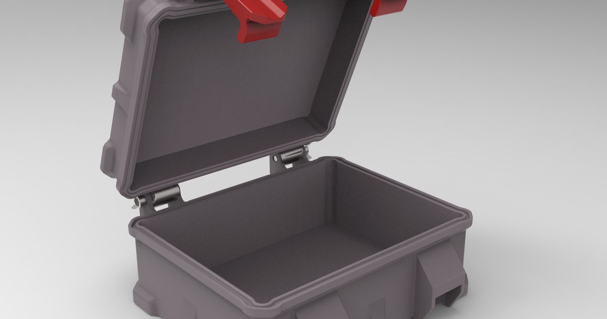 Ruggedized Mini Storage Case, offset fillets for objects with corners ...