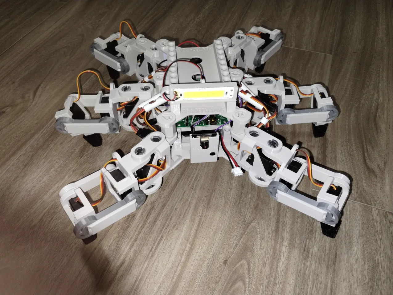 Spiderbot - Open Source FPV Hexapod Robotics Platform by GrandSpaceWizard | Download free STL ...