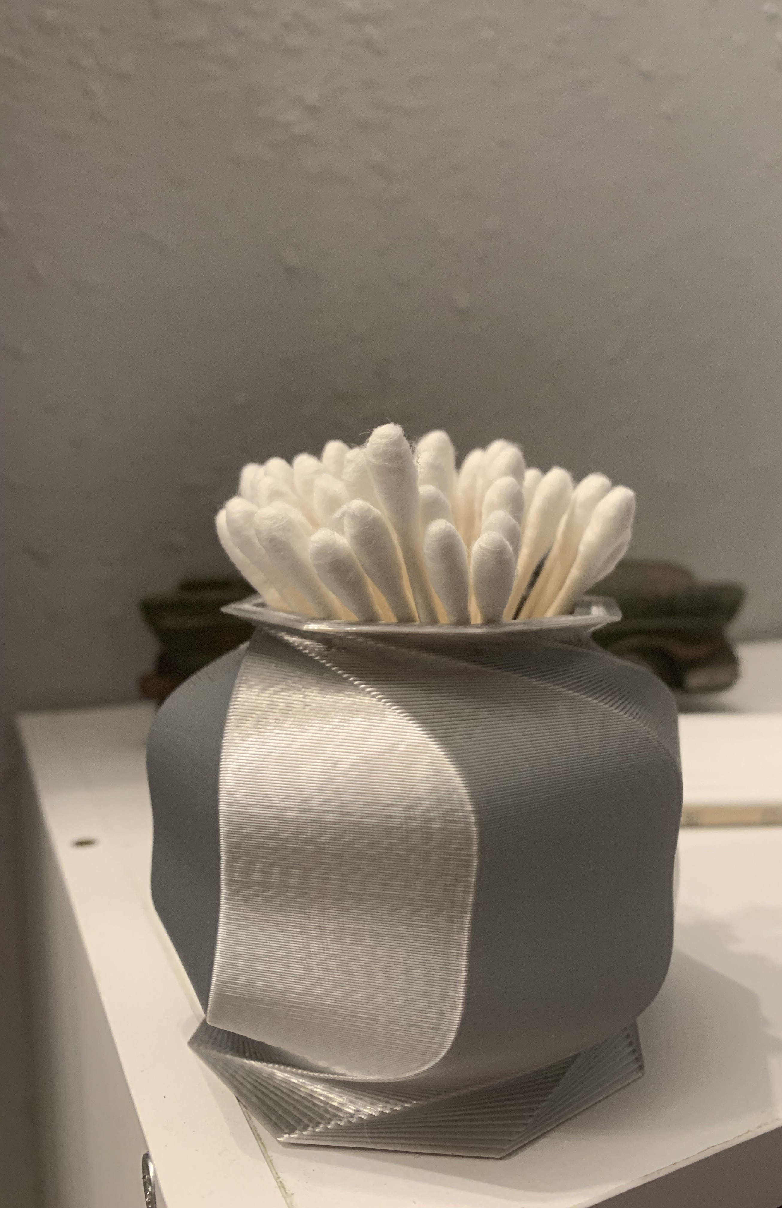 Elegant Q-tip holder by Frost | Download free STL model | Printables.com
