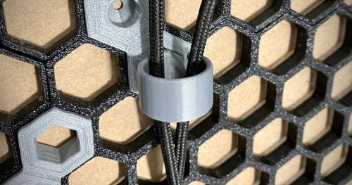 Honeycomb Storage Wall (HSW) Wire Holder by A4O Labs | Download free STL model | Printables.com