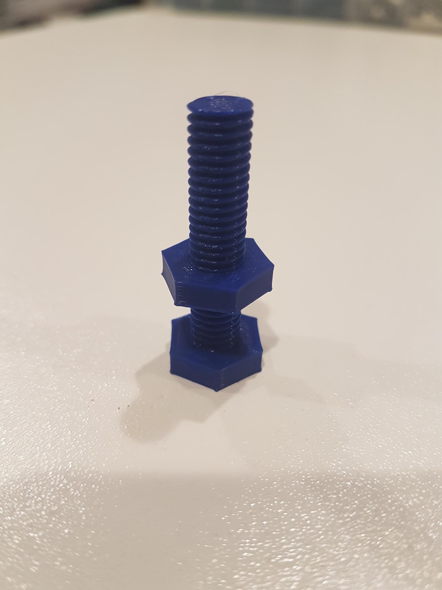 Nut and bolt by Rowan Toews | Download free STL model | Printables.com