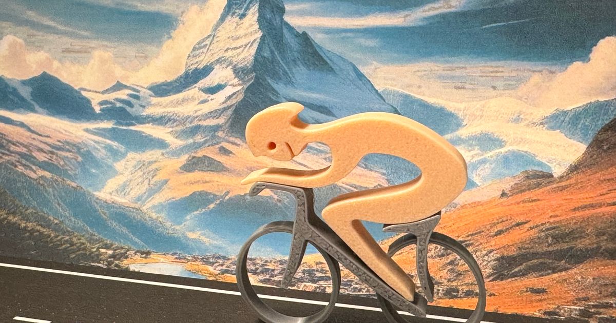 Pedal Power (Abstract figure of cyclist on a bike) by Keyline Studio ...