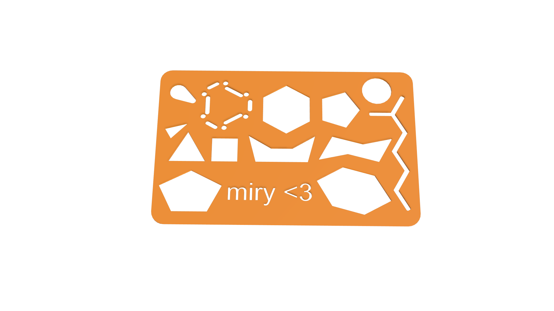 Chemistry Stencil Customizable By Adrián Vidal Download Free Stl Model