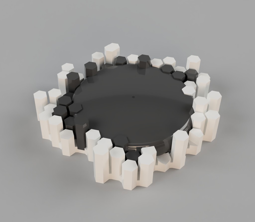 Echo Input hexagon wall mount by ARCOS | Download free STL model ...