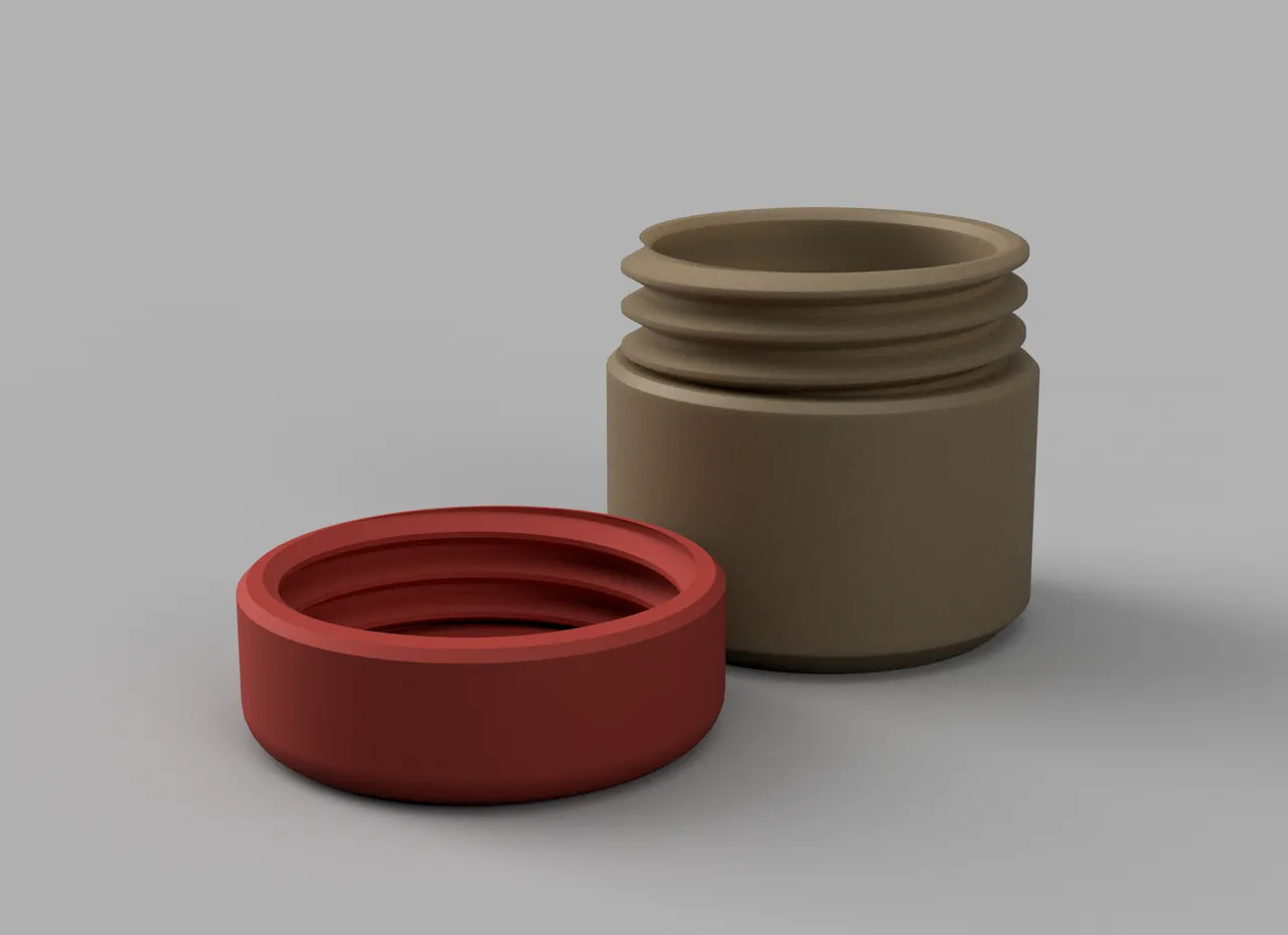 Bote redondo roscado by Rafutti | Download free STL model | Printables.com