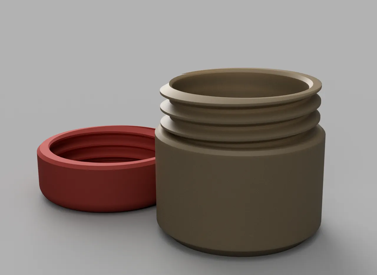 Bote redondo roscado by Rafutti | Download free STL model | Printables.com