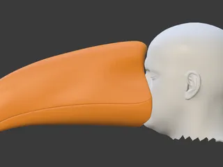 Toucan beak mask (medium) by Hoofburd | Download free STL model ...