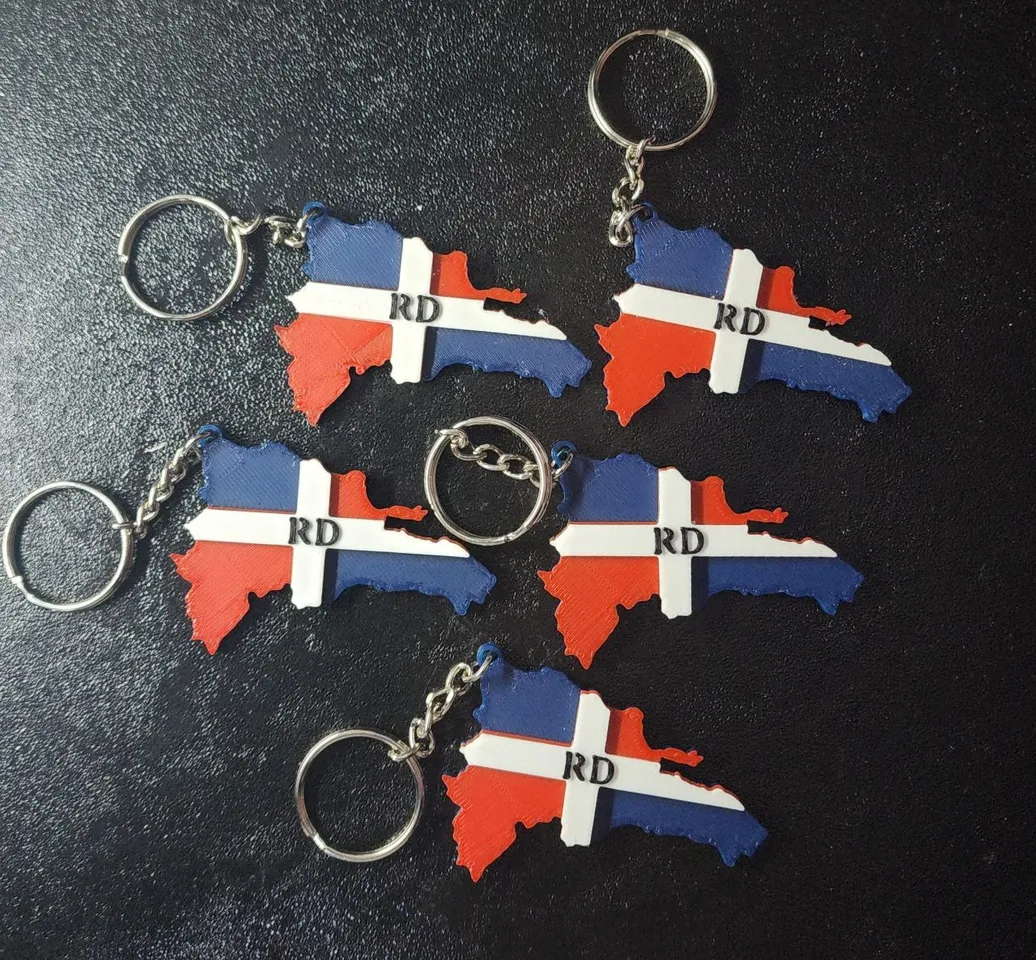 DOMINICAN REPUBLIC MAP KEYCHAIN by Ing Simon | Download free STL model ...