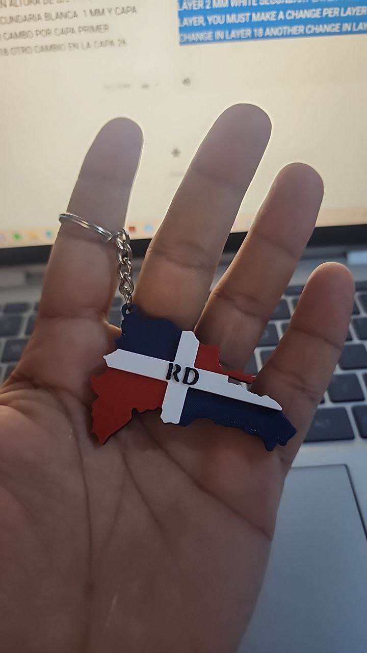DOMINICAN REPUBLIC MAP KEYCHAIN by Ing Simon | Download free STL model ...