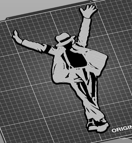 Michael Jackson Wall "Art" by waldo | Download free STL model ...