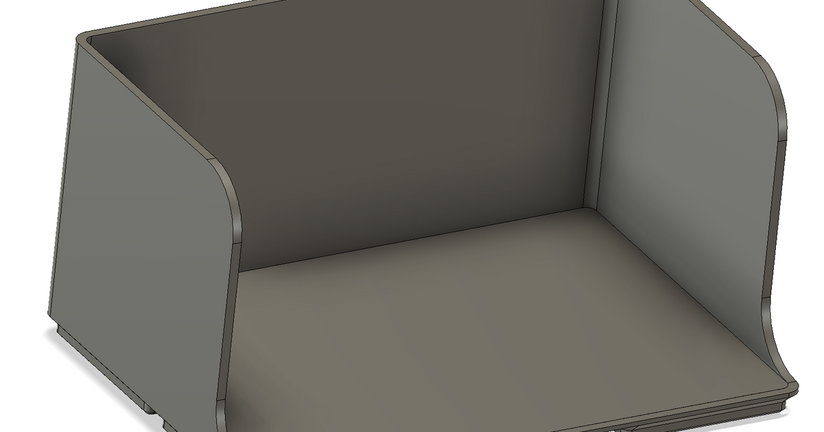 Gridfinity Modular Kitchen 3x2 End Cap by boasist | Download free STL model | Printables.com