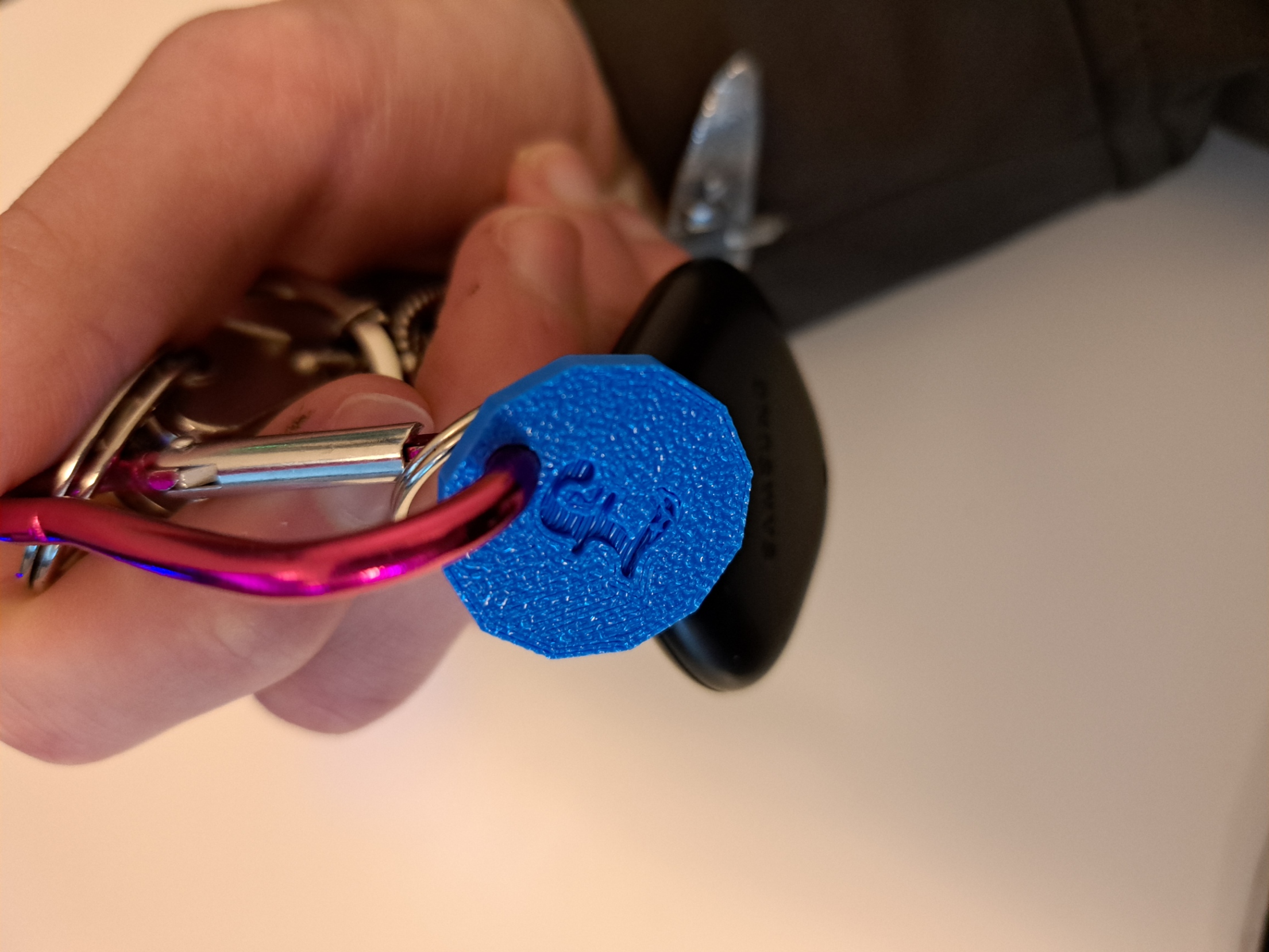 Reusable Shopping Trolley Token Keyring £1 Coin by PinkOrange09 ...